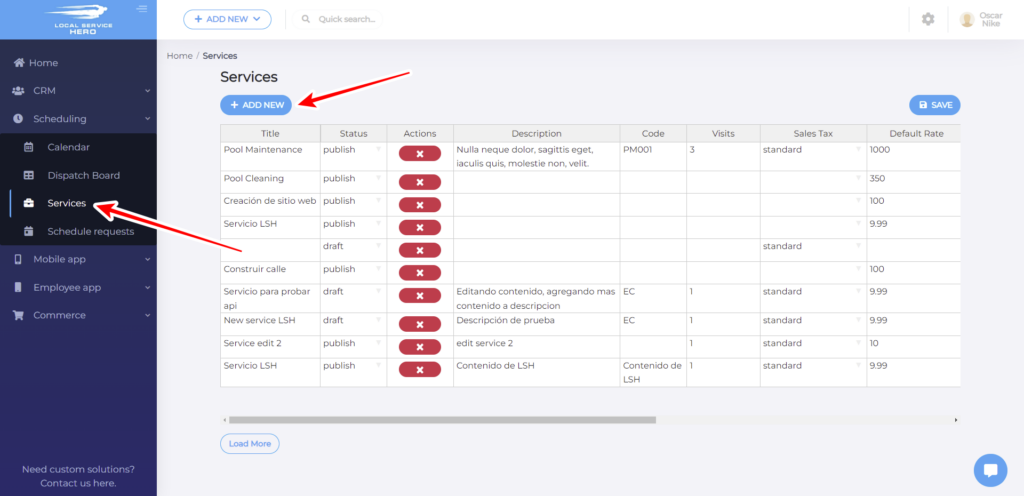 How to Create Services in Local Service Hero