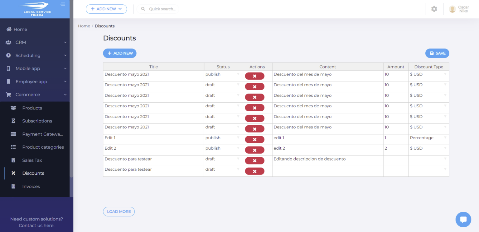 How to Manage Discounts in Local Service Hero